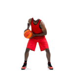 Basketball Player Stand-in Cardboard Cutout, Life Size Sports Standees ...